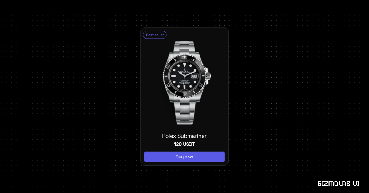 Crypto Product Card | Gizmolab Ui